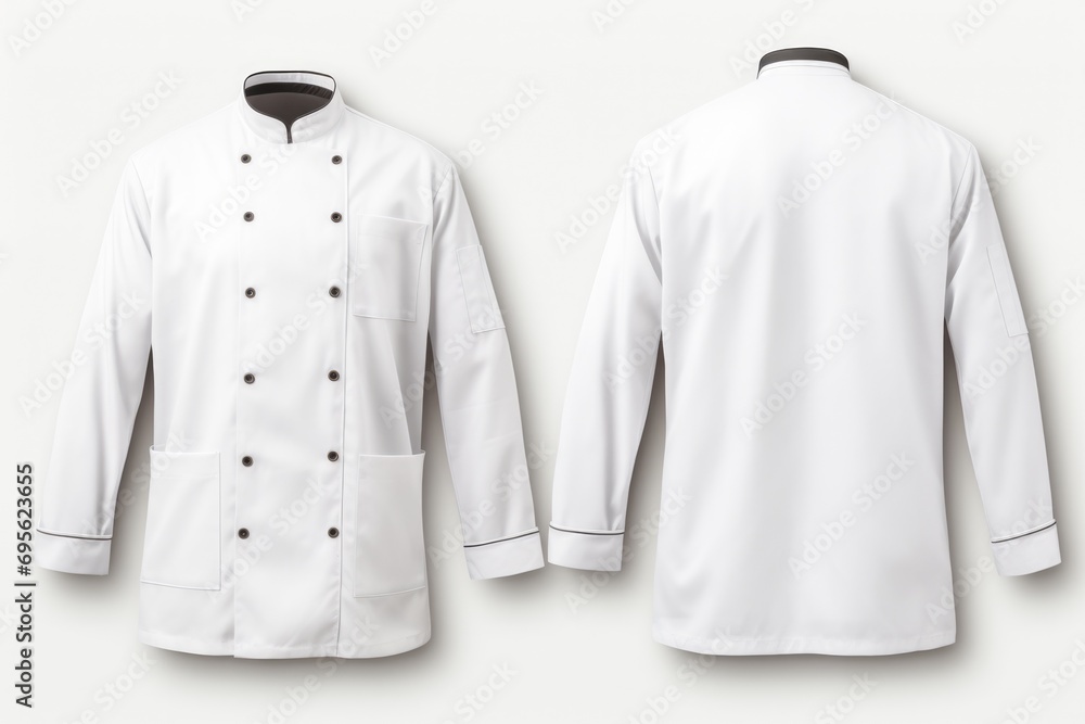 Blank Chef Jacket Mockup. Chef Clothes Mock up. White Tunic Coat ...