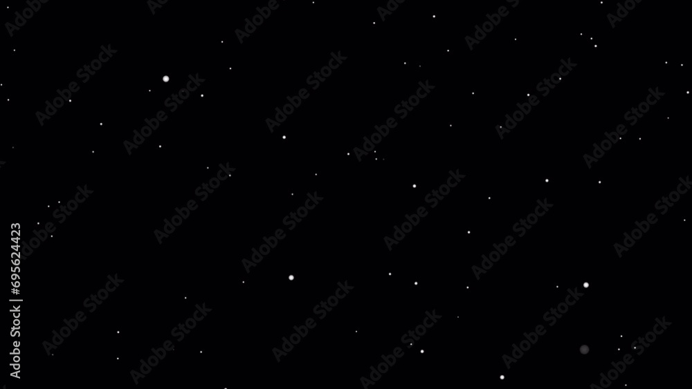 Pack of snowfall seen from below (up-view) in 4 different intensities ...