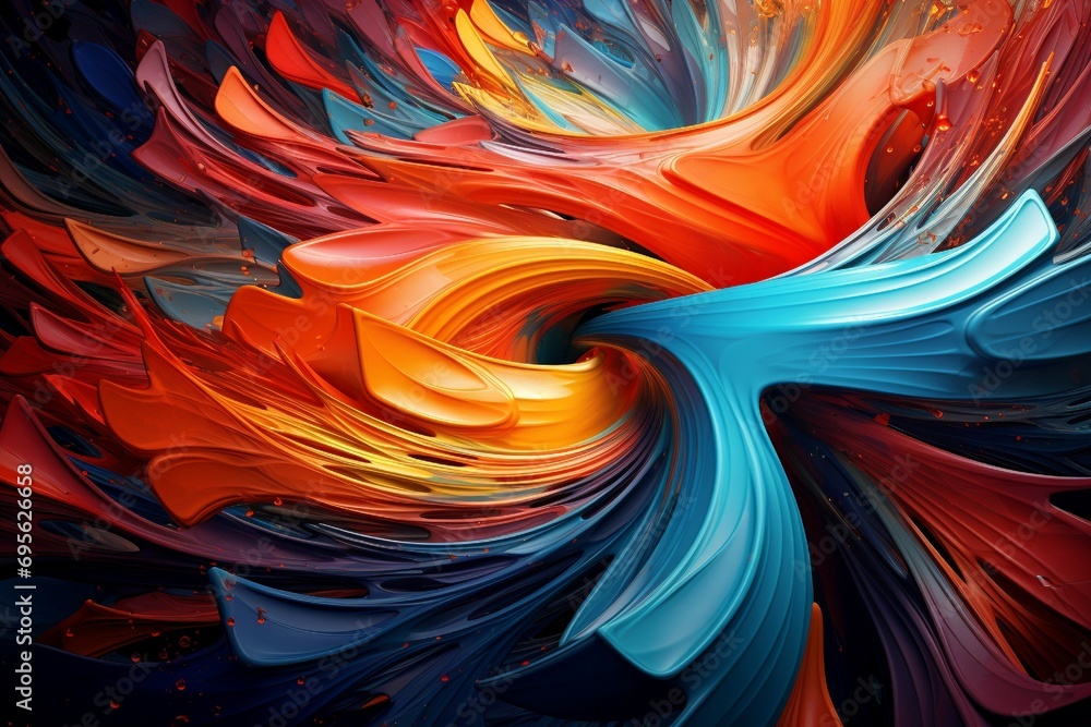 Foto de An abstract conceptual background exploring the duality of ...