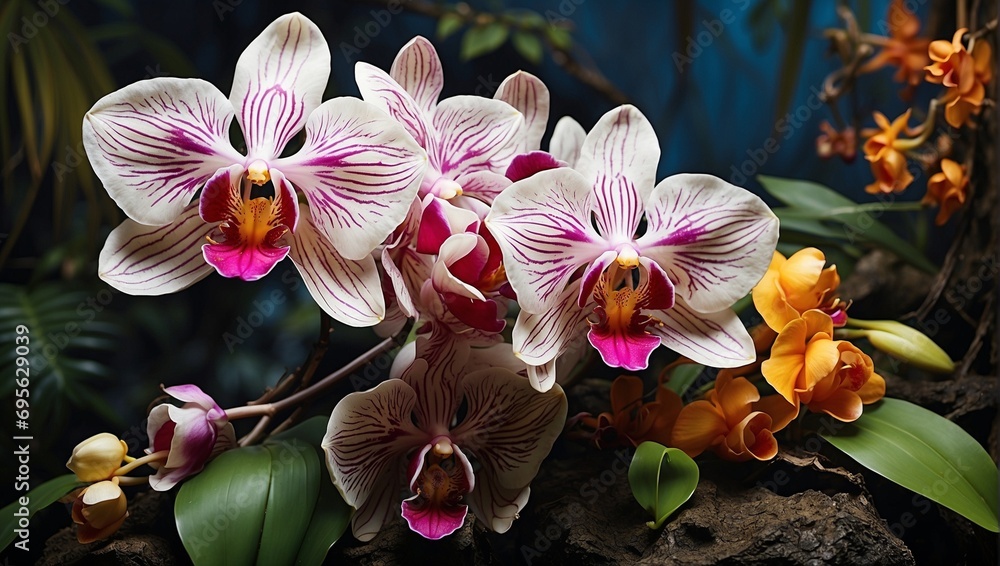 Explore the vibrant world of wild orchids as they bloom among the lush ...