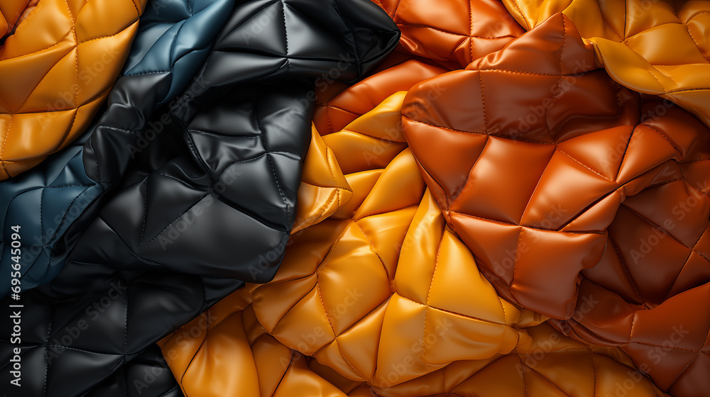 Quilted fabric background texture blanket or puffer jacket.padded, down ...