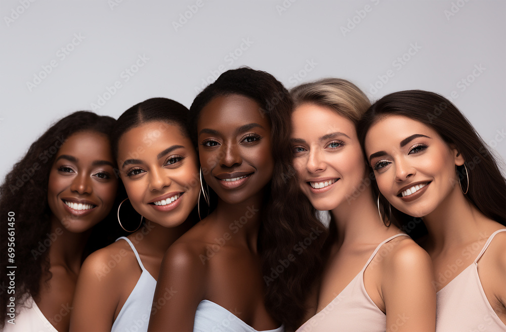 A Group of Women with Stunning Beautiful and Healthy Skin, and ...