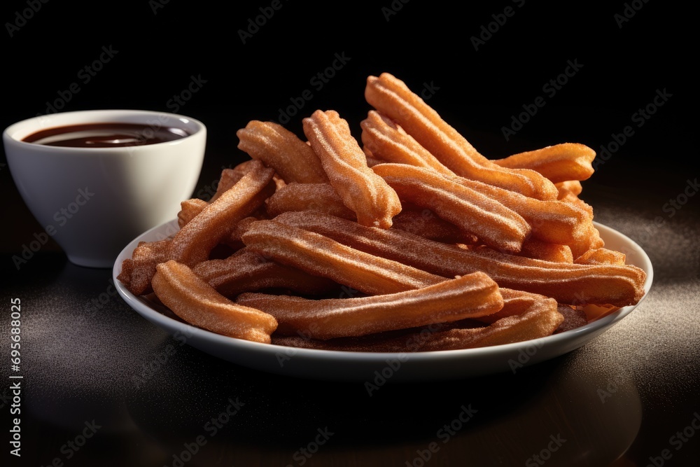 Churro Heaven: Golden and Crispy Churros, Served Hot with Rich ...