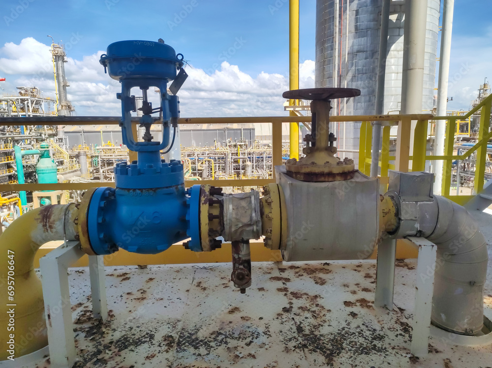 Pressure control valve process and controlled by Program Logic Control ...