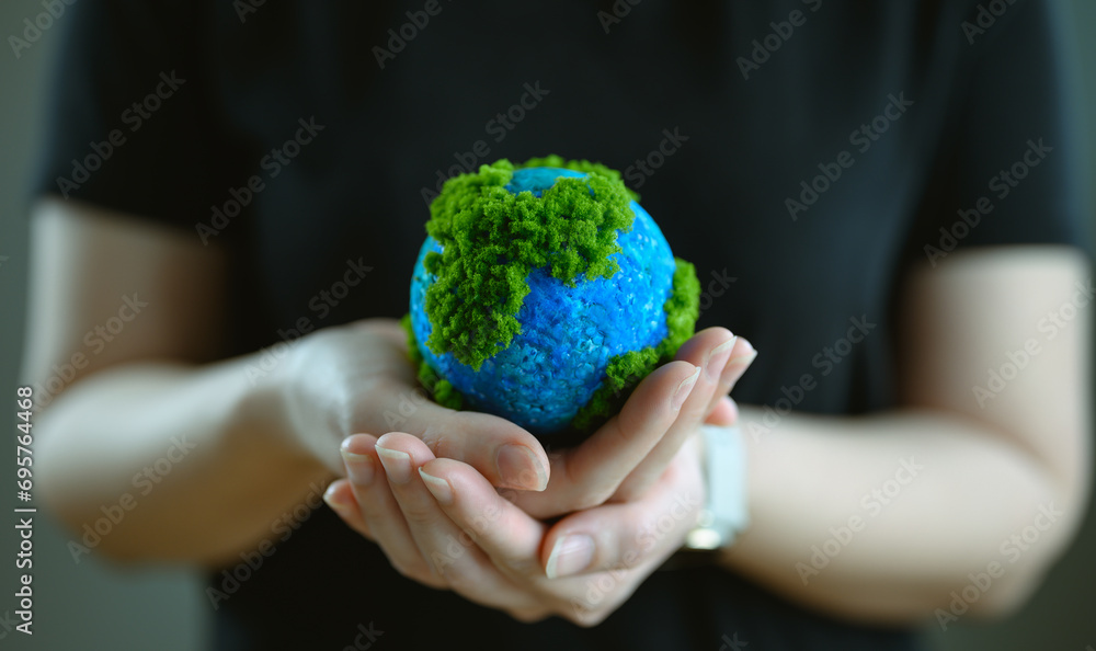 Environment Earth Day, Green Energy, green business, ESG, hands holding ...