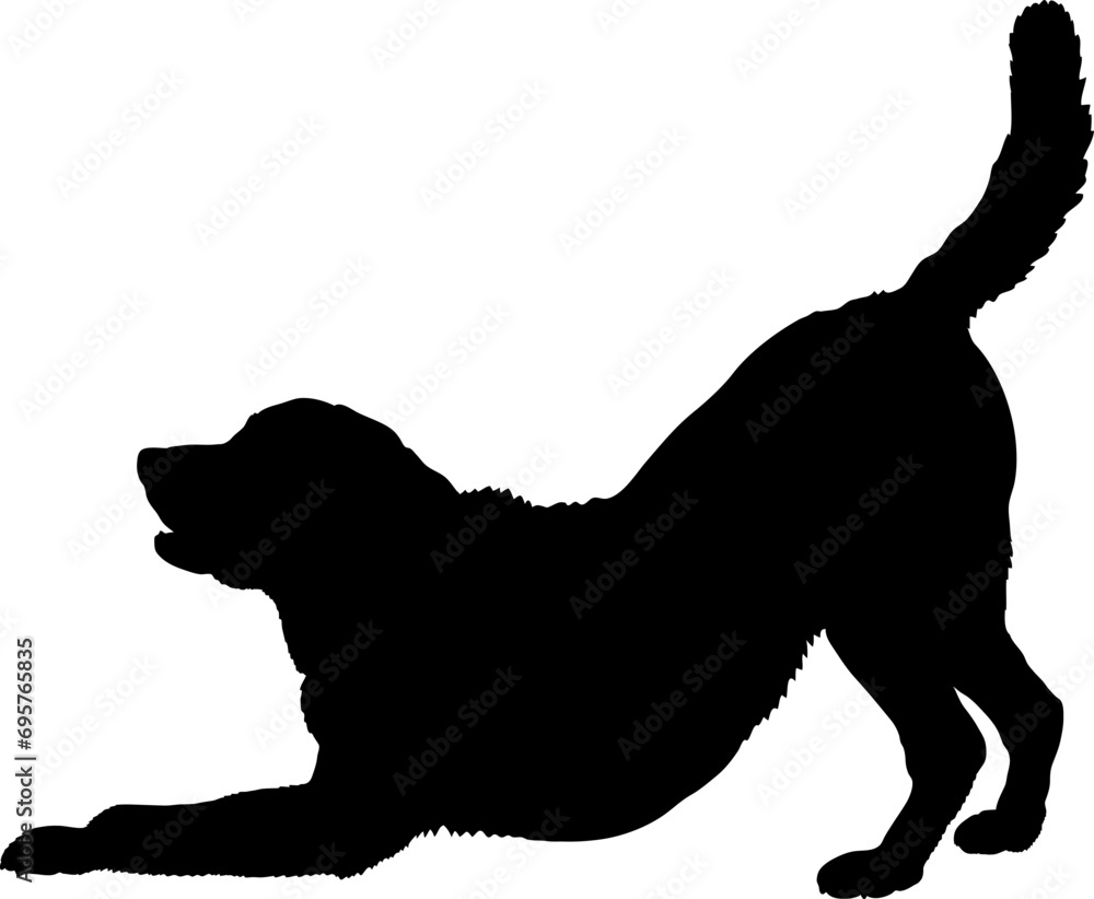 Labrador stretches High quality Dog silhouette Breeds Bundle Dogs on ...