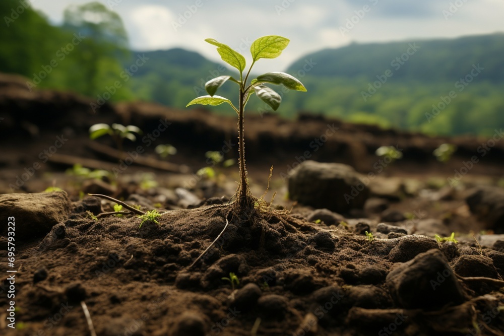 Climate action Planting a new tree to combat and mitigate climate ...