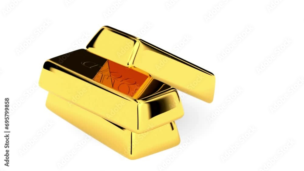 3d Gold bars in vault Bank Animated images for financial and wealth ...