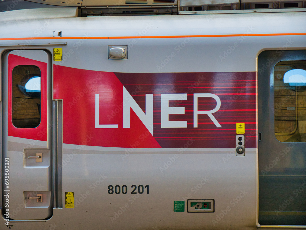 York, UK - Nov 24 2023: The corporate logo of London North Eastern ...