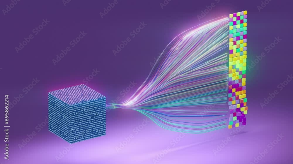3d Animation Of Neural Network Concept Chatbot Deep Learning Artificial Intelligence Machine