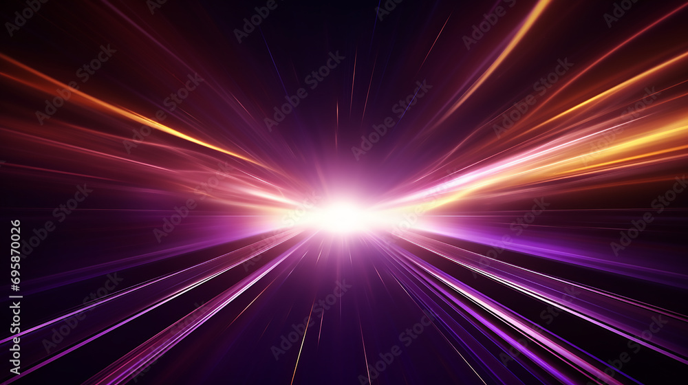 blue, purple glowing. Magical explosion with colorful speed glow ...