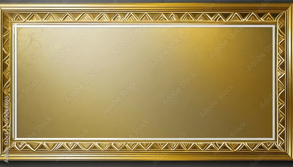 rectangle vintage gold frame for web presentation double line ...