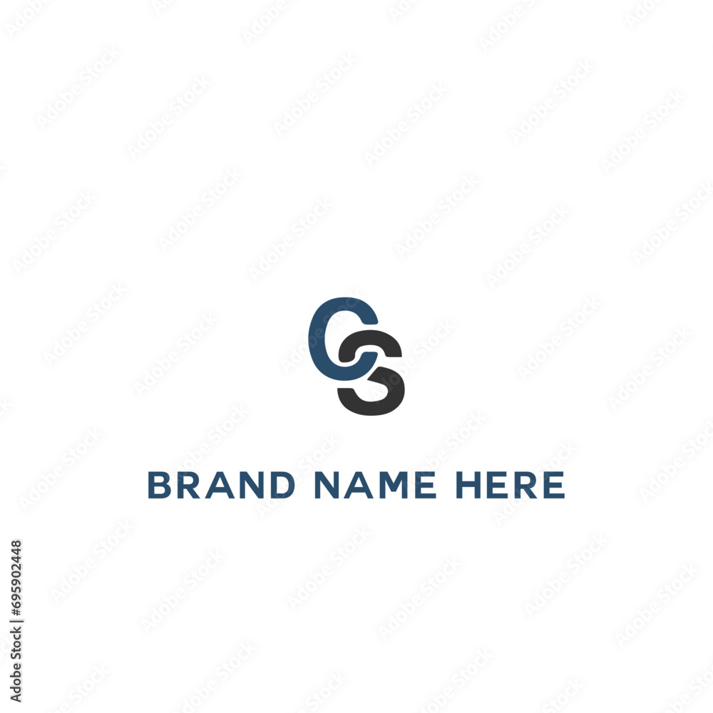 CS logo. C S design. White CS letter. CS, C S letter logo design ...
