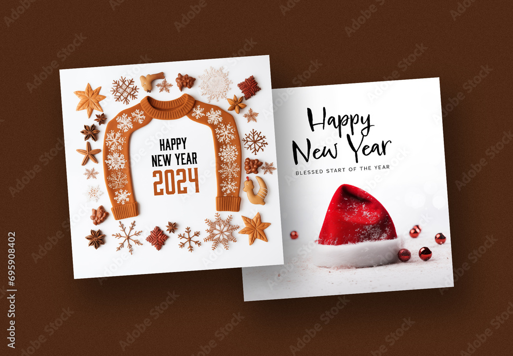 Festive Social Media Posts With Creative Backgrounds and Generative ai ...