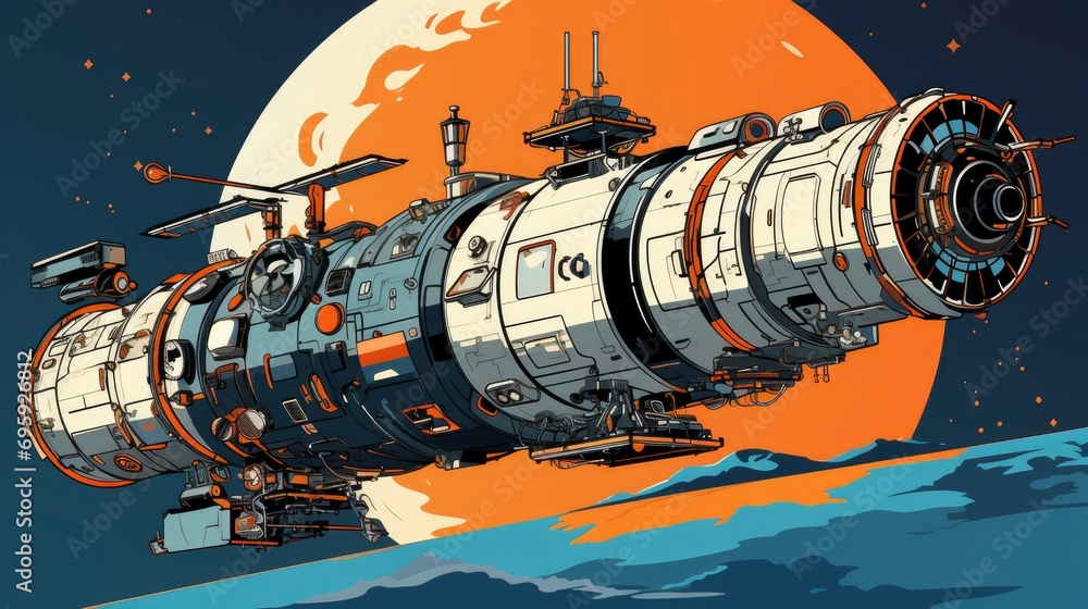 Russian Spaceship On Orbit Planet Earth, Background Banner HD ...