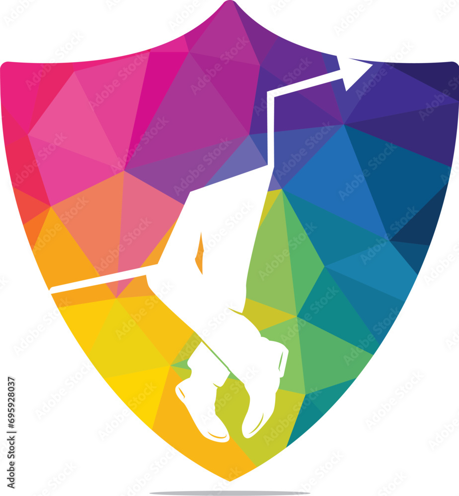 Men's boot fashion logo design a man who stand free. boot logo design ...