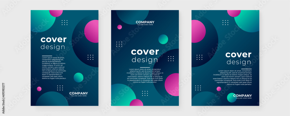 Colorful colourful cover design abstract with shapes. Creative ...