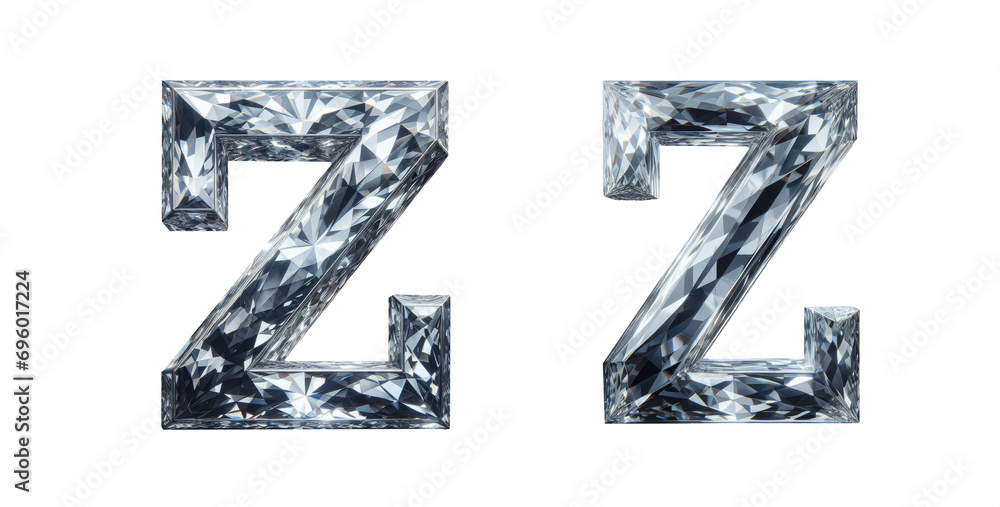 diamond alphabet - letter Z - 3D isolated transparent background PNG ...