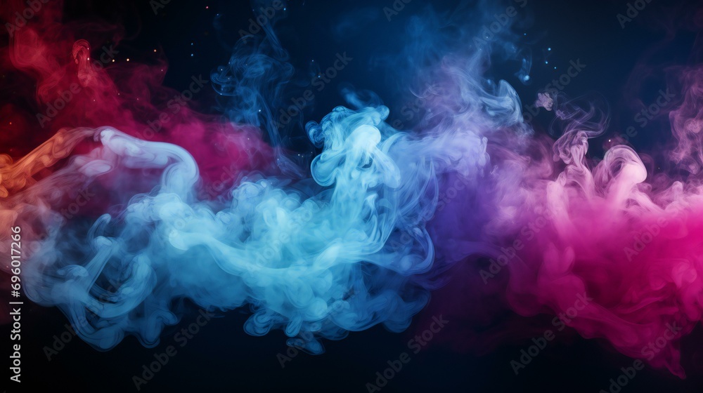 Mystical blue smoke. A magical and smooth blue smoke background ...