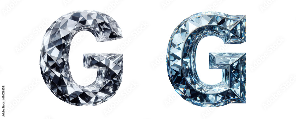 diamond alphabet - letter G - 3D isolated transparent background PNG ...