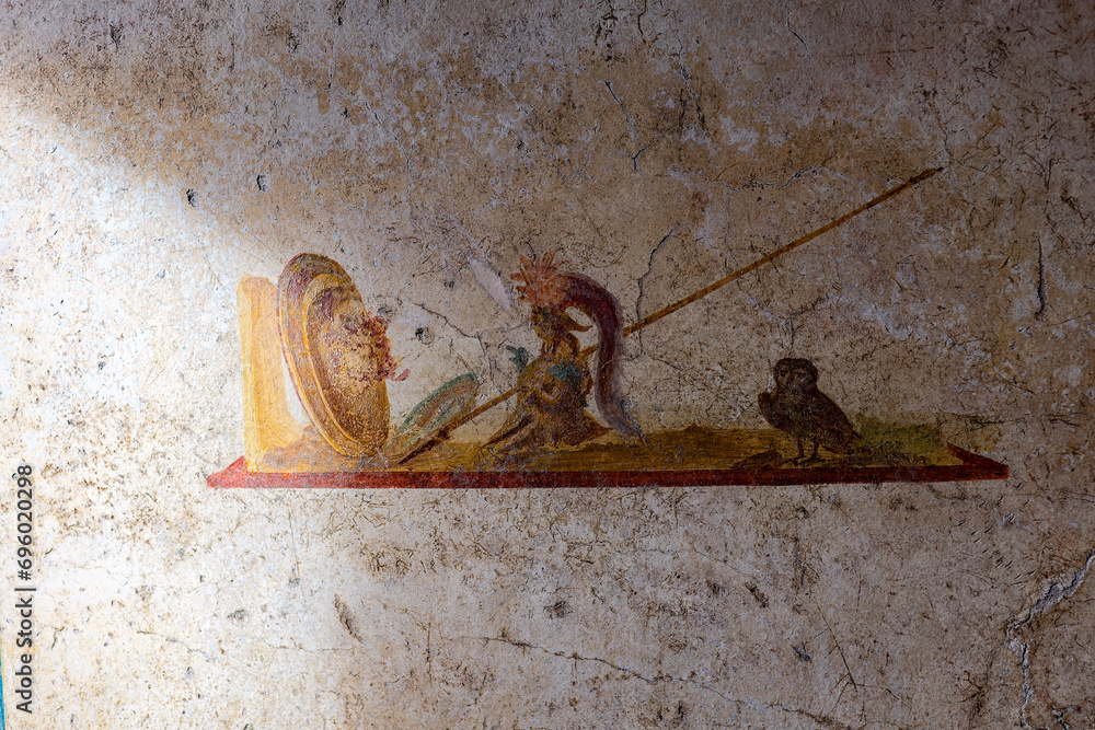 Pompeii Naples Italy, along with Herculaneum and many villas in the ...