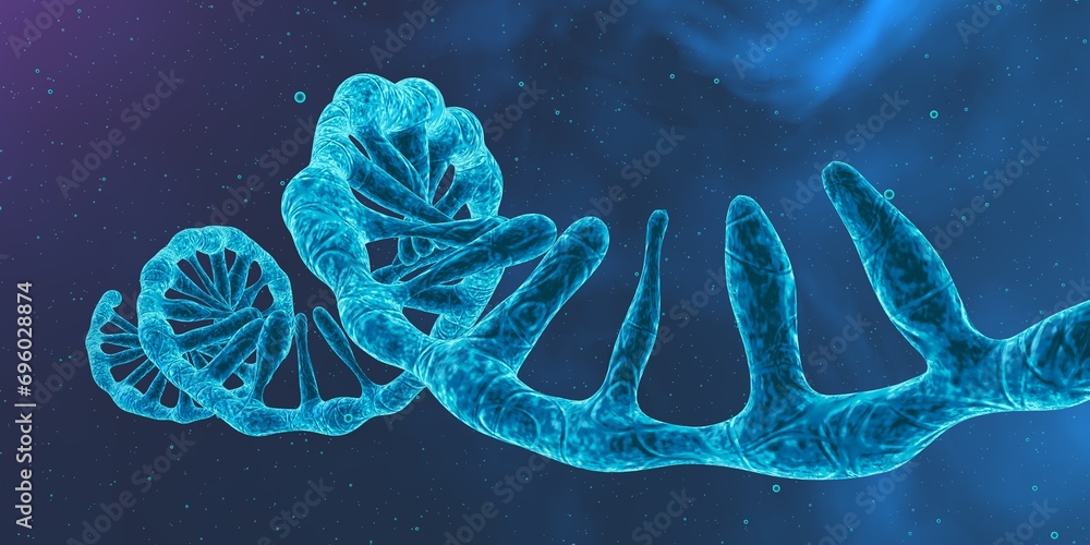 single helix - visualization of a unstable mRNA single-strand structure ...