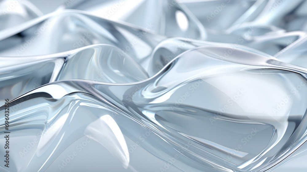 Fondo de formas orgánicas y geométricas de vidrios con reflejos ...