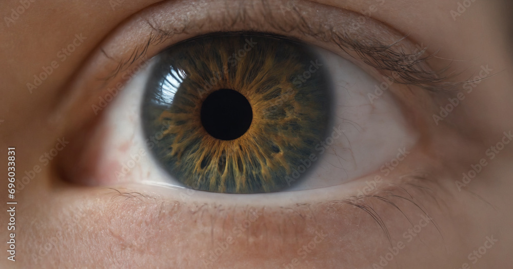 An isolated image showcasing the detailed anatomy of the eye, including ...