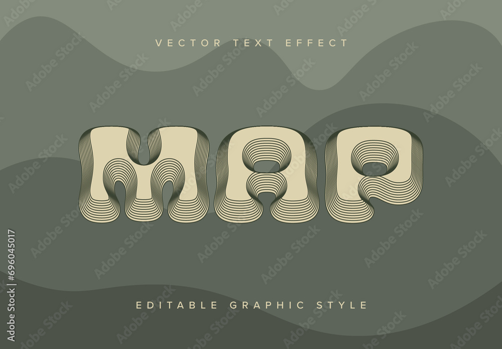 Layered Text Effect Mockup Stock Template | Adobe Stock