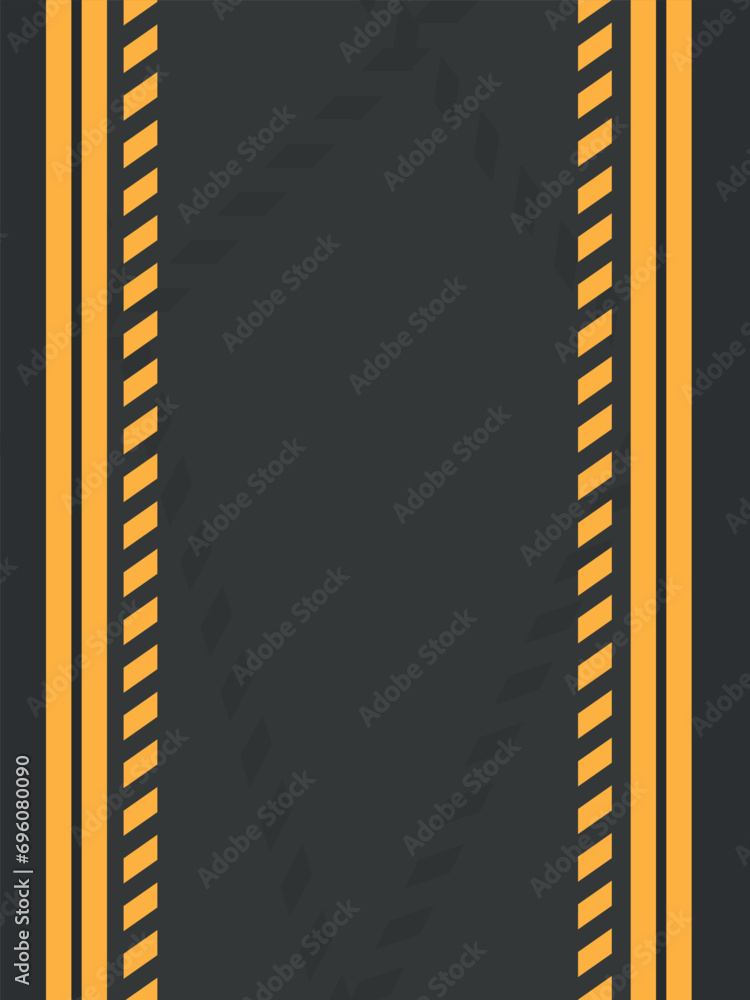 Caution, warning in yellow-black border. Warning tape of danger on ...