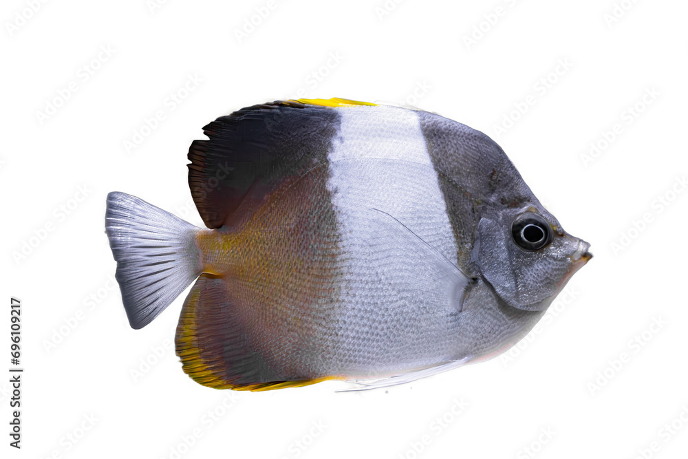 Hemitaurichthys zoster butterflyfish, black pyramid butterflyfish ...