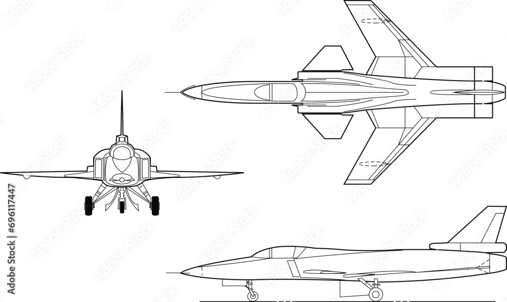 Air Plane, us army fighter jet, Line art vector, eps, file for cnc ...