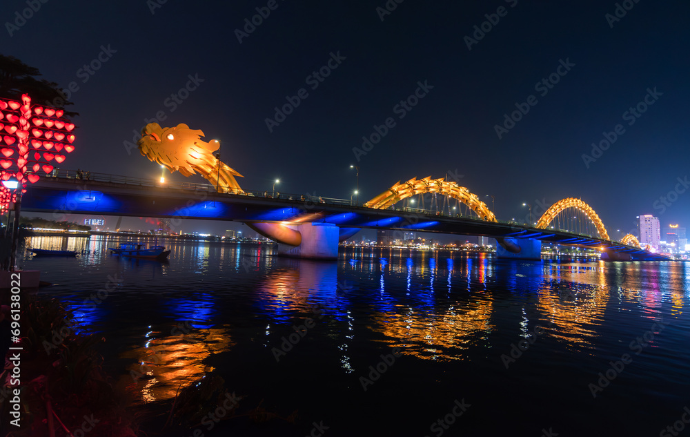 da nang ,VIETNAM- May 09 : The carp turning into (Ca Chep Hoa Rong)a ...