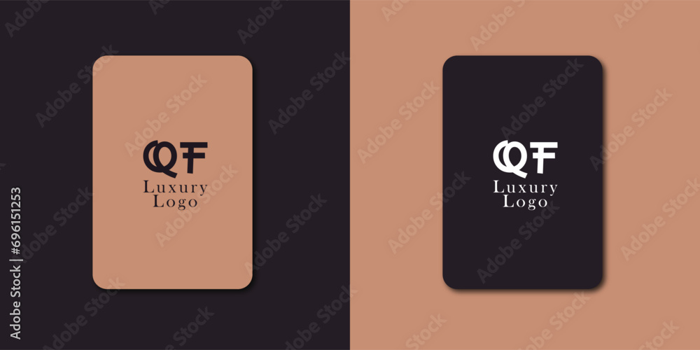QF Logo design vector in Chinese letters Stock Vector | Adobe Stock