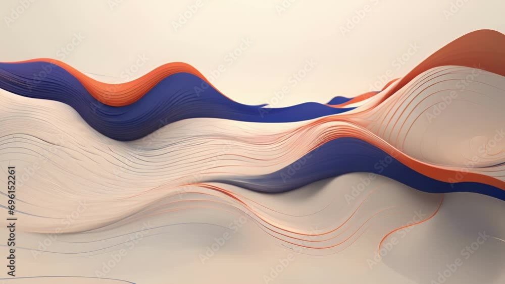 Minimal animation of a single line continuously expanding and ...
