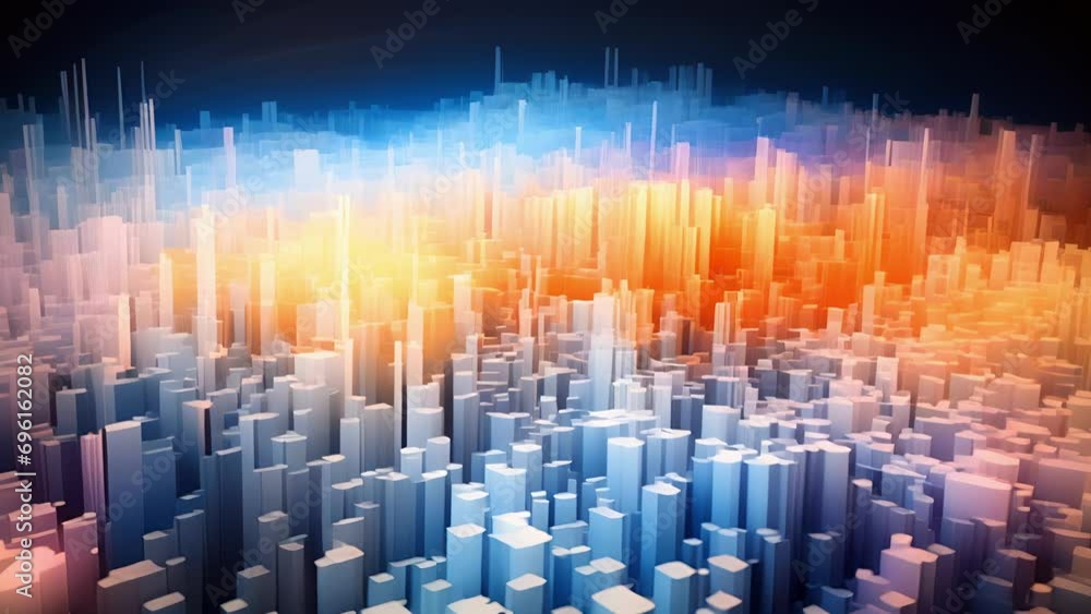 Dimensional transformations A complex visual representation of a ...