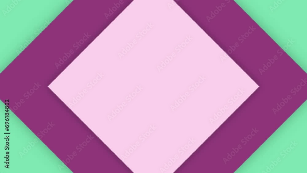 Vidéo Stock Modern shape transition in diagonal direction on green ...