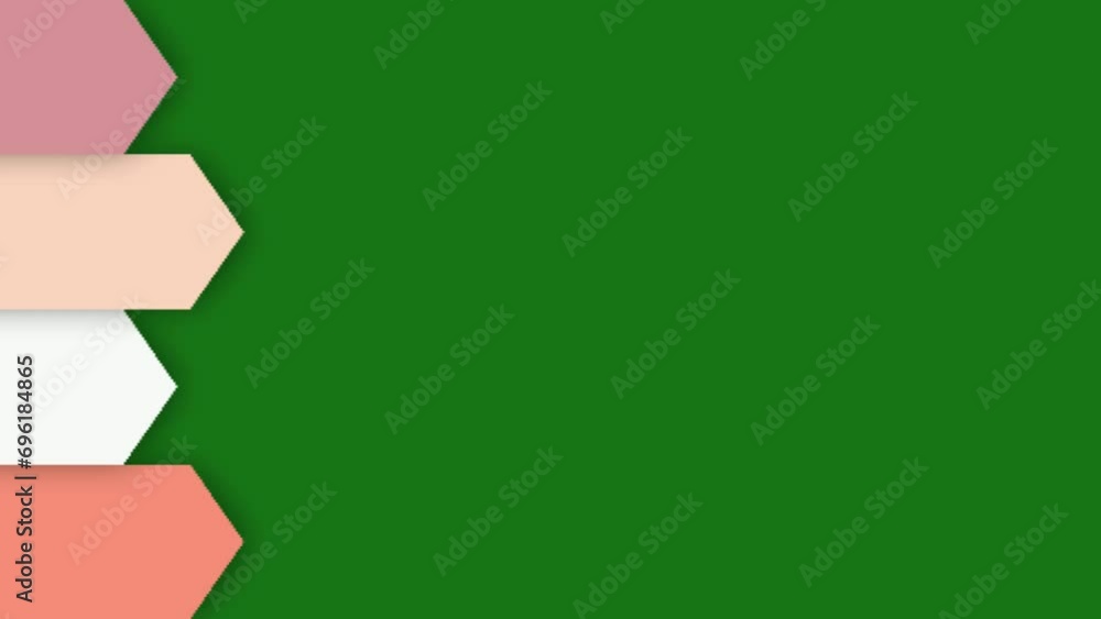 Modern shape transition in diagonal direction on green screen chroma ...