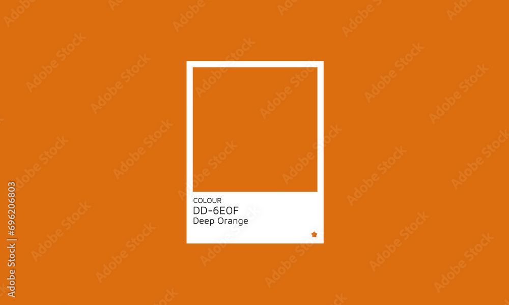 Deep Orange Color Chart. Print Test Page. Color Numbers or Names. RGB ...