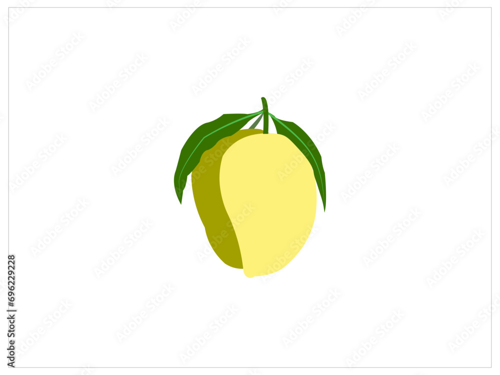 Hand drawn mango background,Fresh mango,Whole mango and cut pieces 3d ...