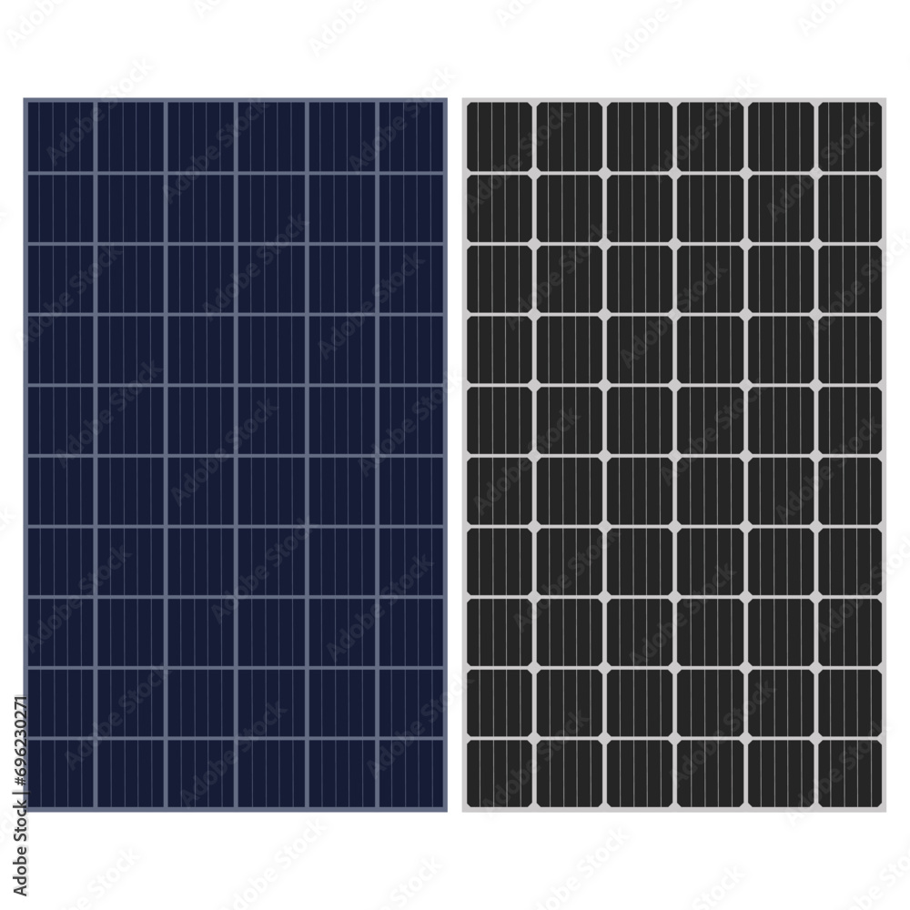 Poly crystalline solar cell silicon panel and Mono crystalline solar ...