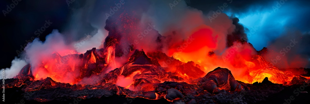 raw power and beauty of volcanic regions, with active volcanoes and ...