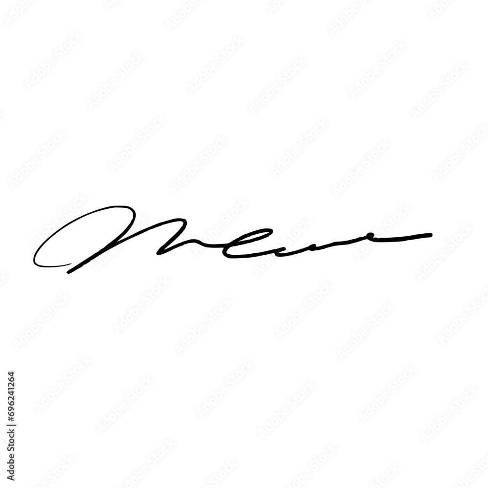 Letter M abstract signature ideas. Vector illustration with black ...