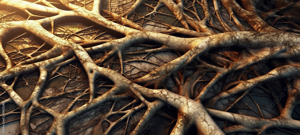 Tangled Roots The Hidden Beauty of Intertwining Tree Networks, Tree ...