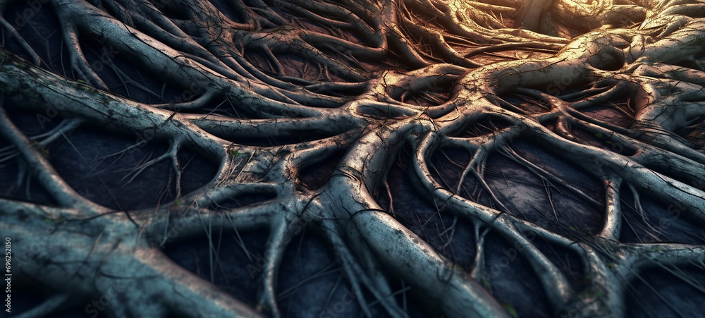 Tangled Roots The Hidden Beauty of Intertwining Tree Networks, Tree ...
