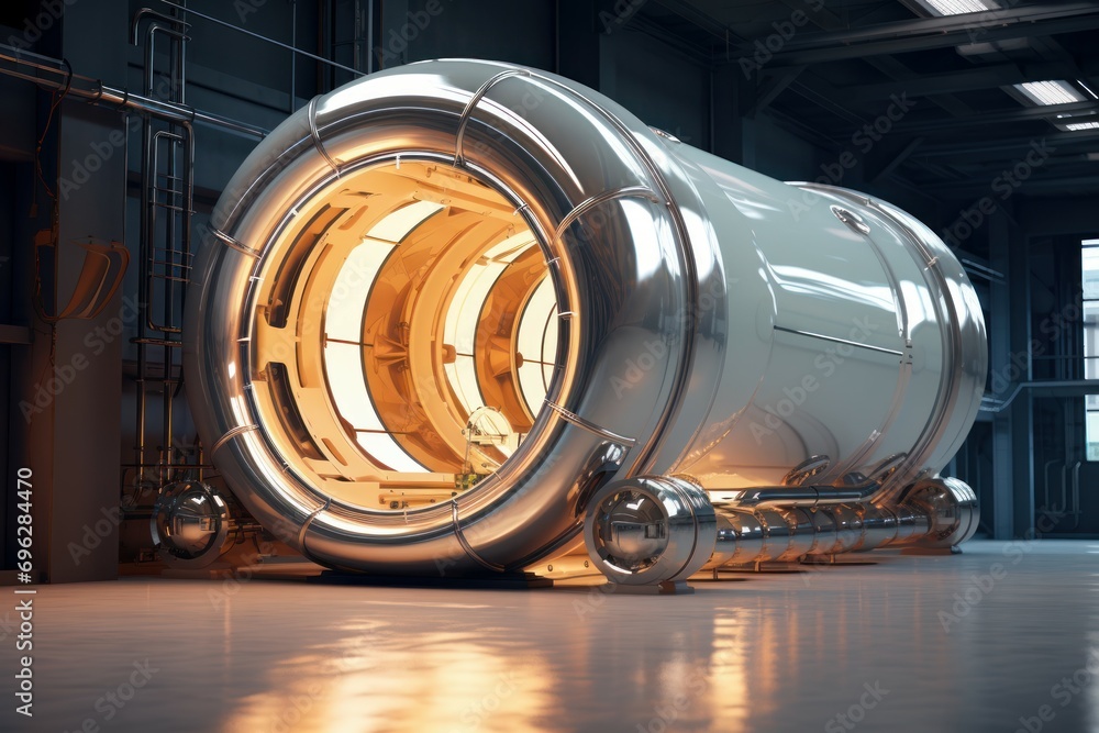 Massive Large scale pipe. Factory plant. Generate Ai Stock Photo ...