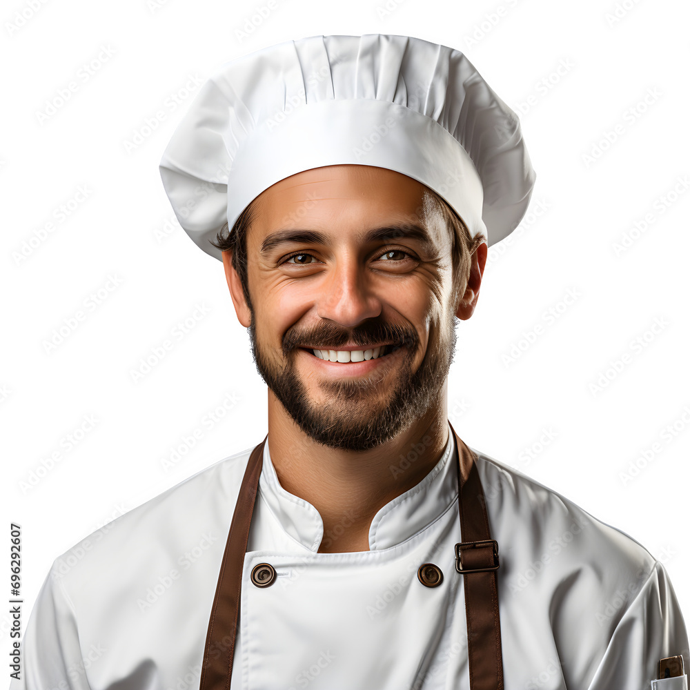 Male chef isolated on transparent background Generative AI Stock Photo ...
