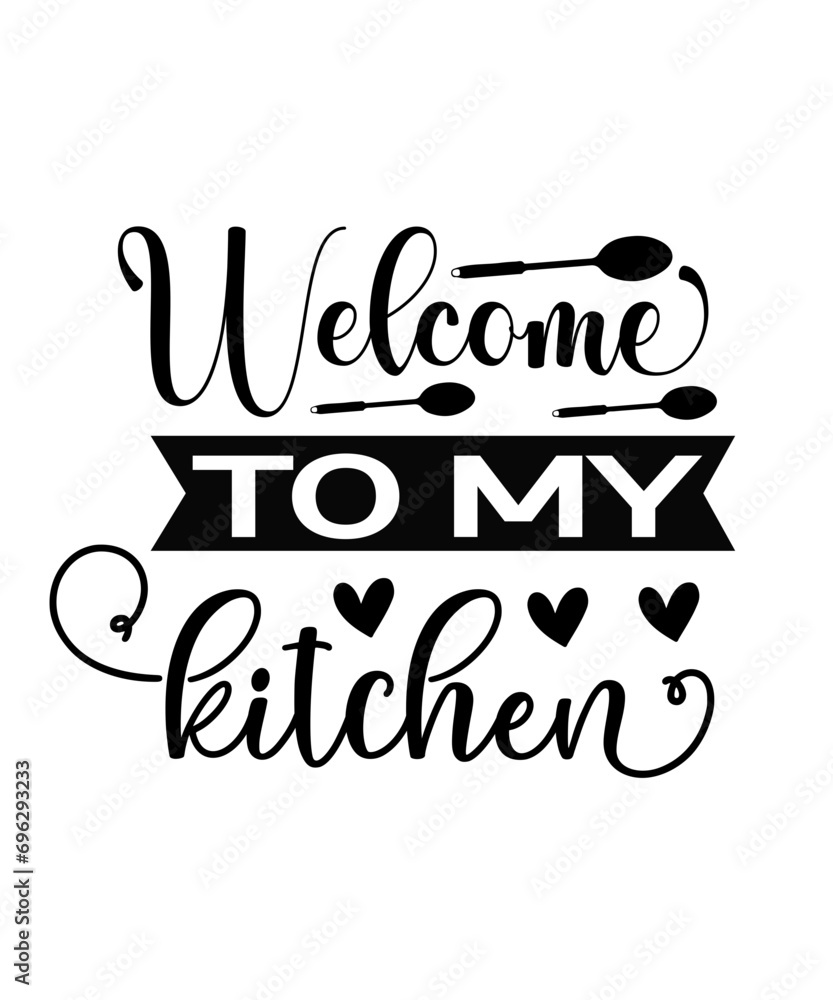 Vetor de Kitchen Svg Design,Kitchen SVG Bundle, baking svg, cooking svg ...