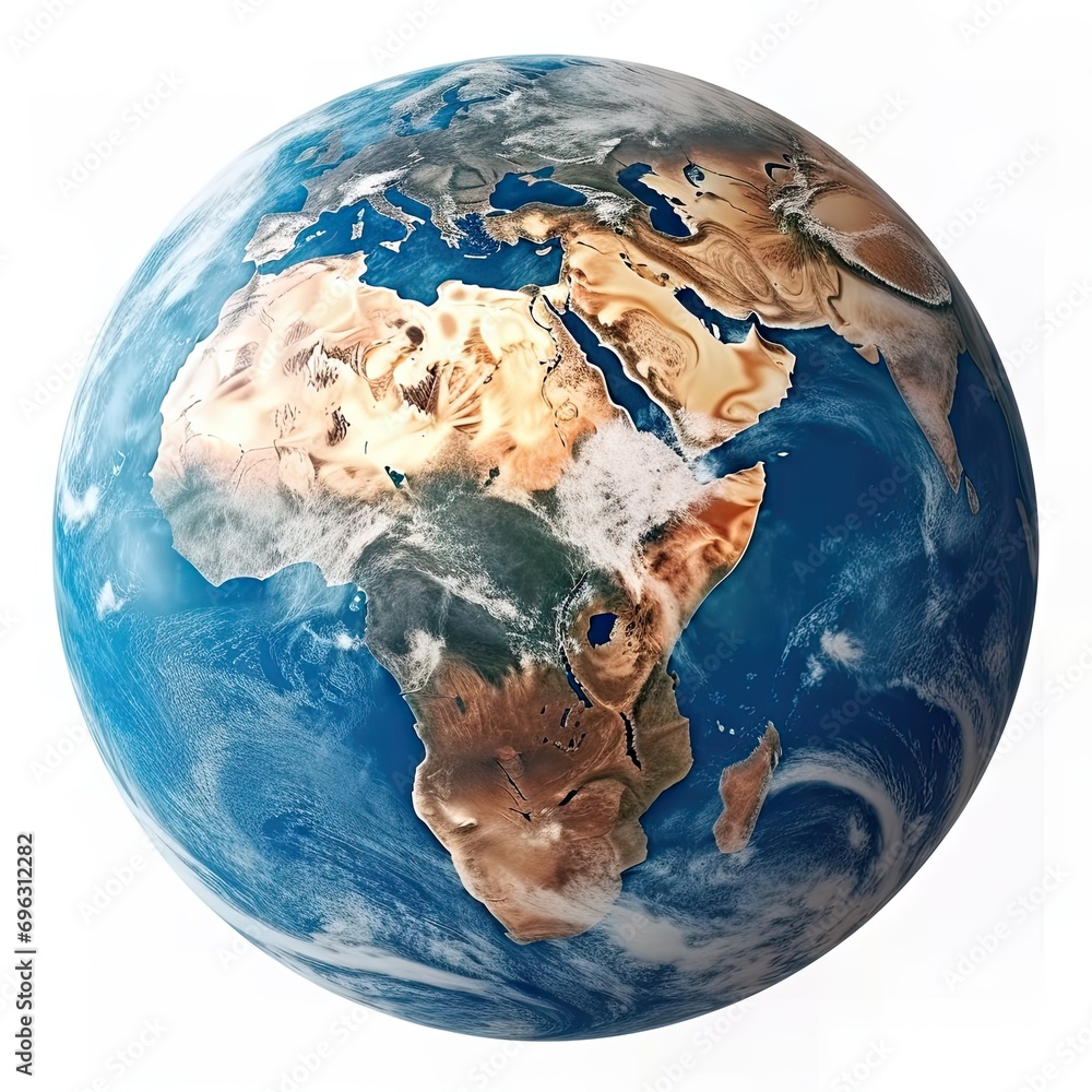 Artistic representation earth emerges as harmonious and interconnected ...