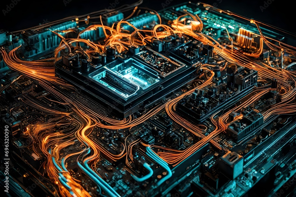 neon color computerized luxurious door with interior design for the ...